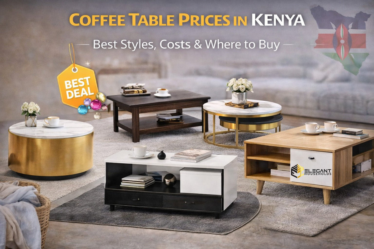 Coffee Table Prices in Kenya: Styles, Costs & Where to Buy – Elegant ...