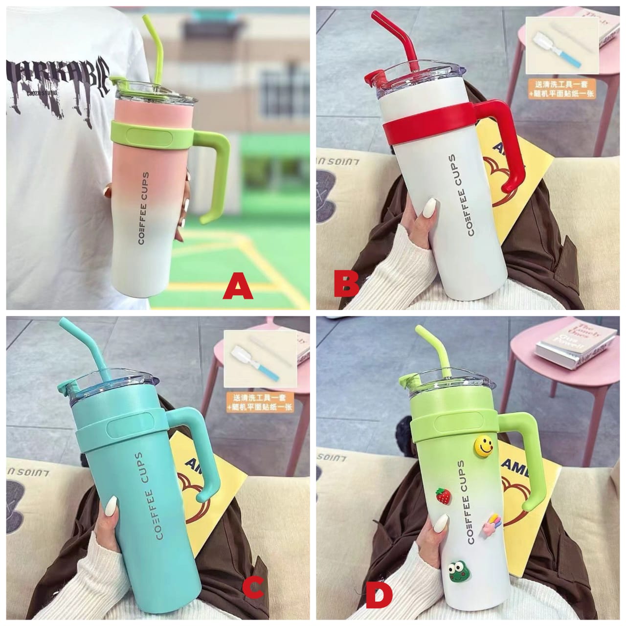1200ml miniso trend Stanley cup – Elegant Households KE