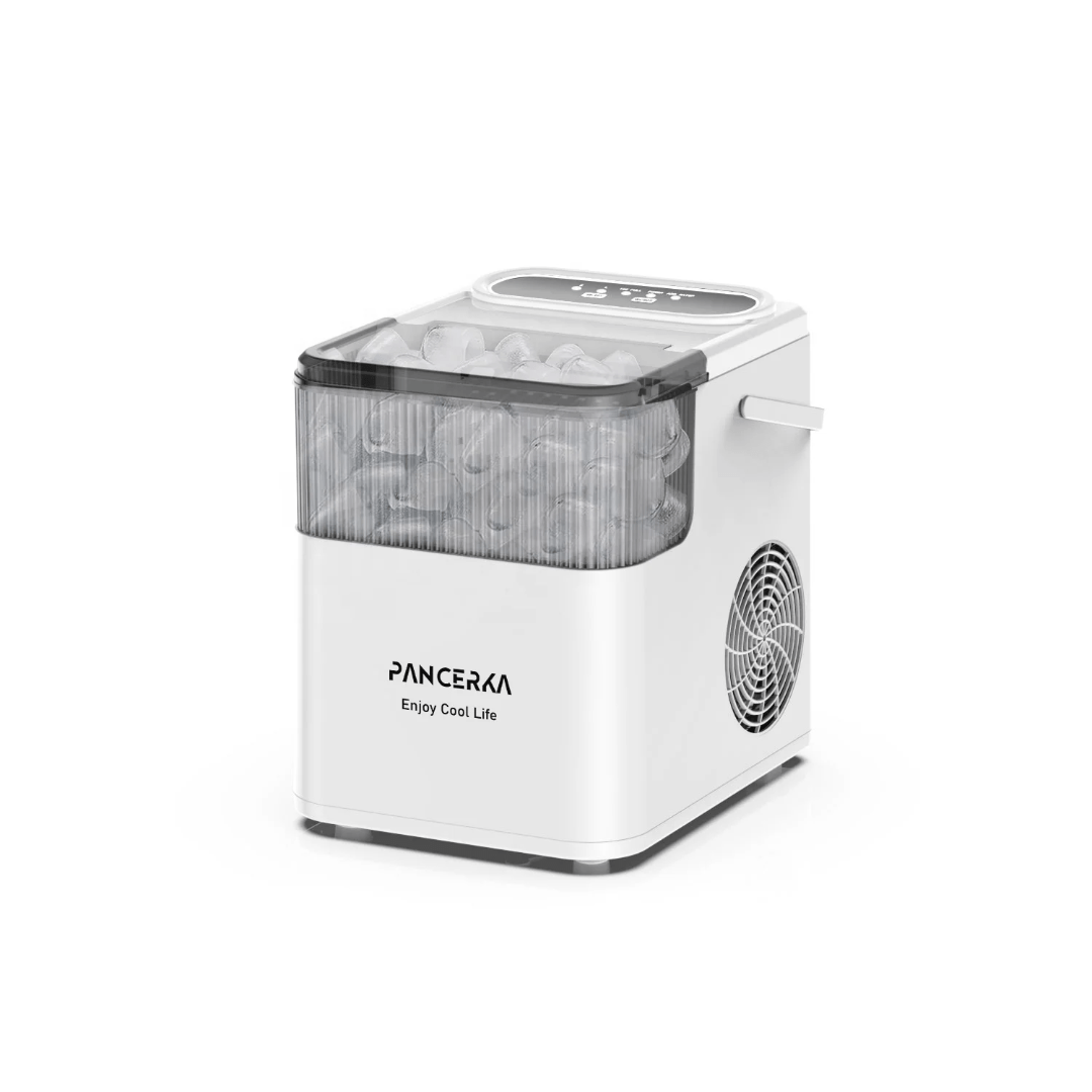 Compact Countertop Ice Maker 1.4L – Fast 6-8 Min Bullet Ice Cubes, 12k ...