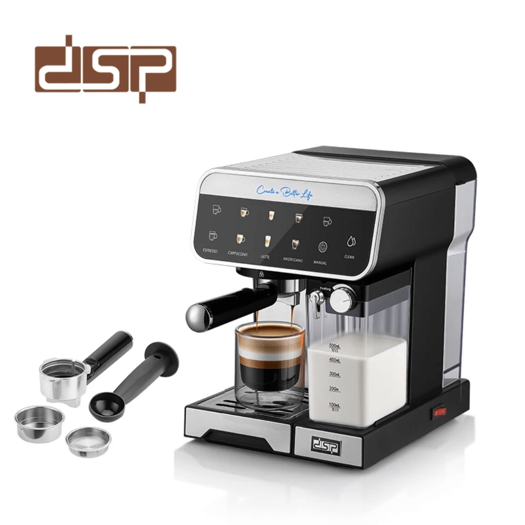 DSP 20 Bar Espresso Coffee Maker with Auto Milk Frother & Touch LED ...