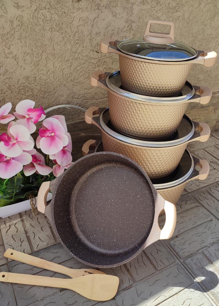 Durable 12 German Cookware Set – Elegant Households KE