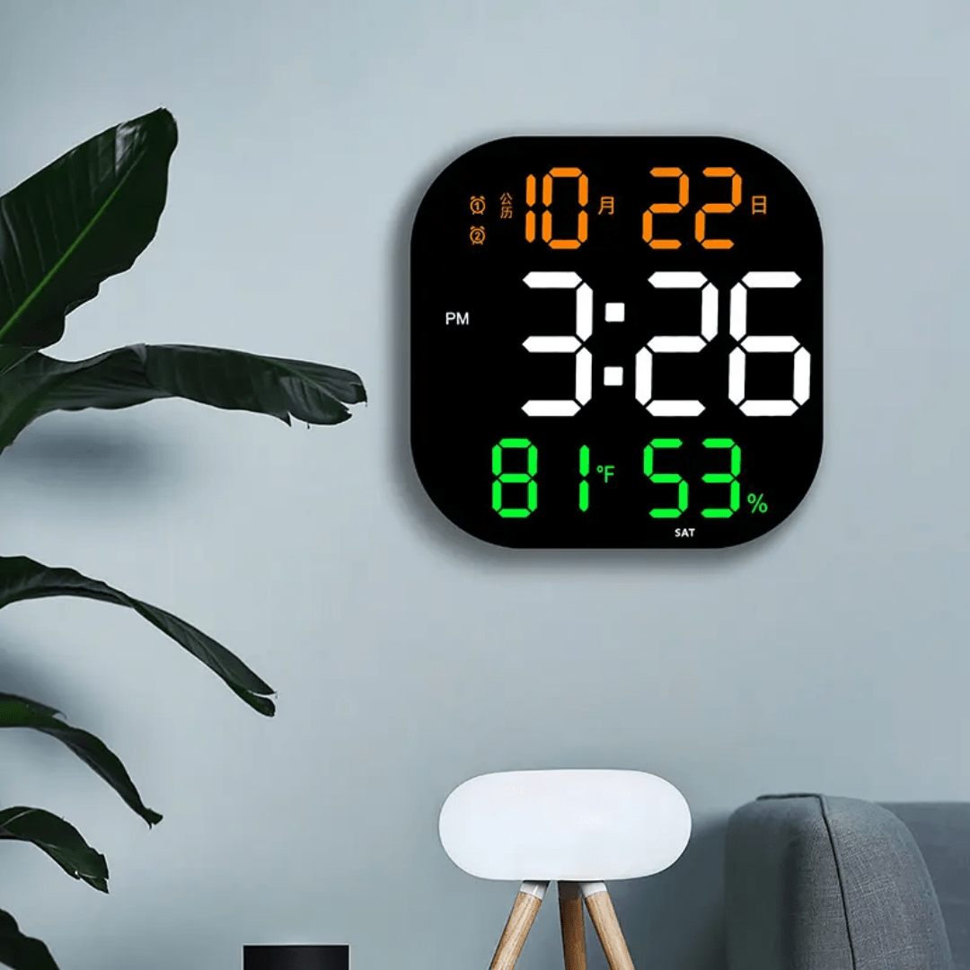 HD Large Digital Clock With Multiple Display – Elegant Households KE