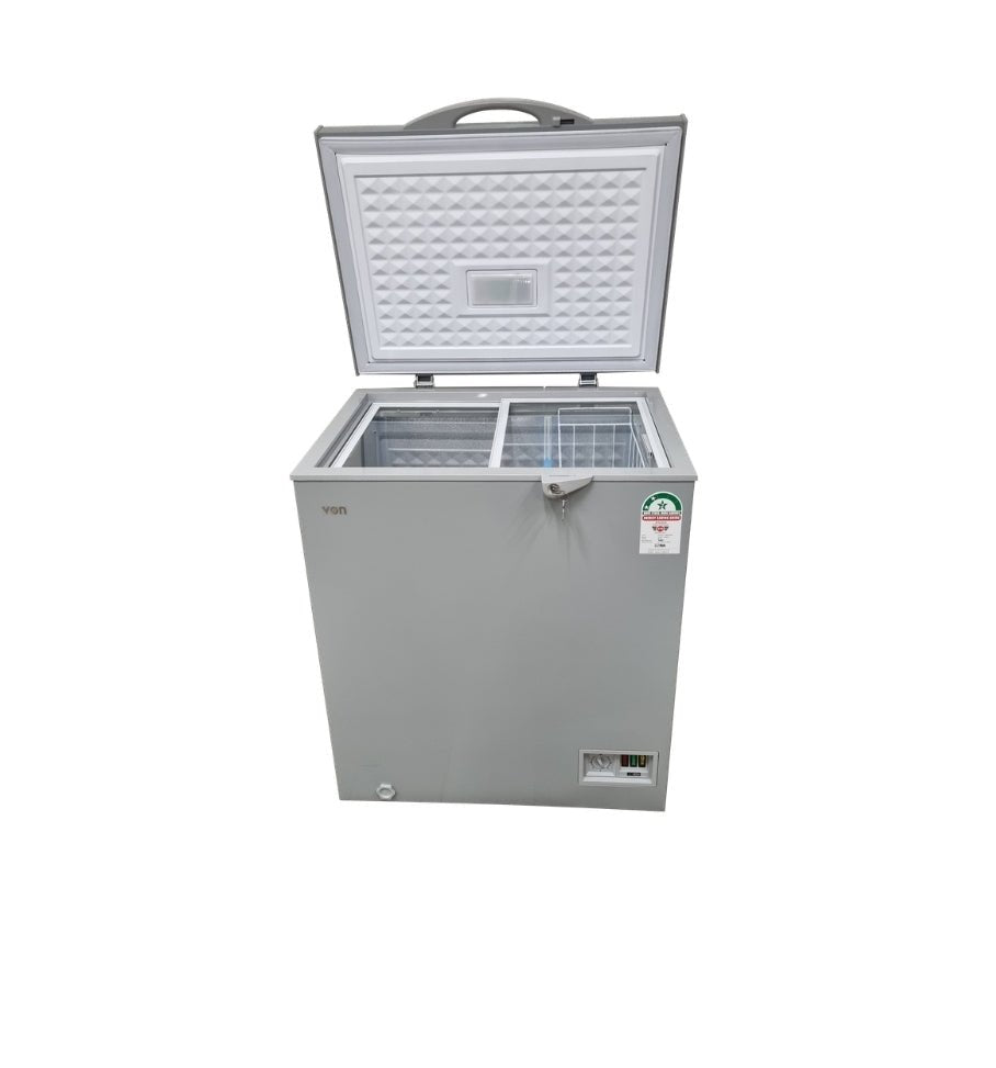 VON VAFC15DKG/DH Chest Freezer 142L | Fast Freeze, Energy Efficient ...